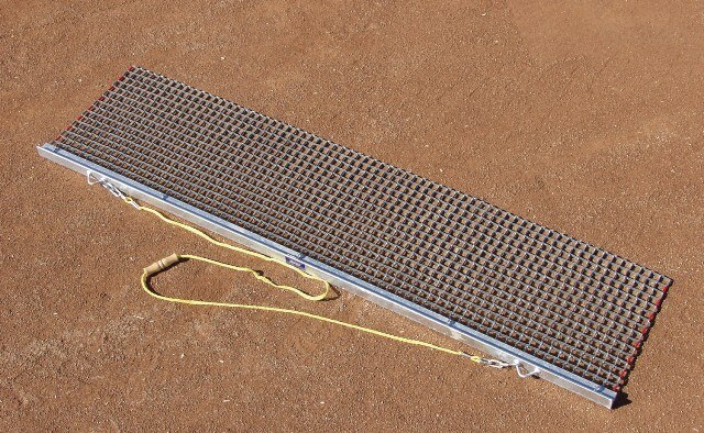 Dragmat | 4x18 Rigid Field Drag Mat with Drag Bar Attachment for ...