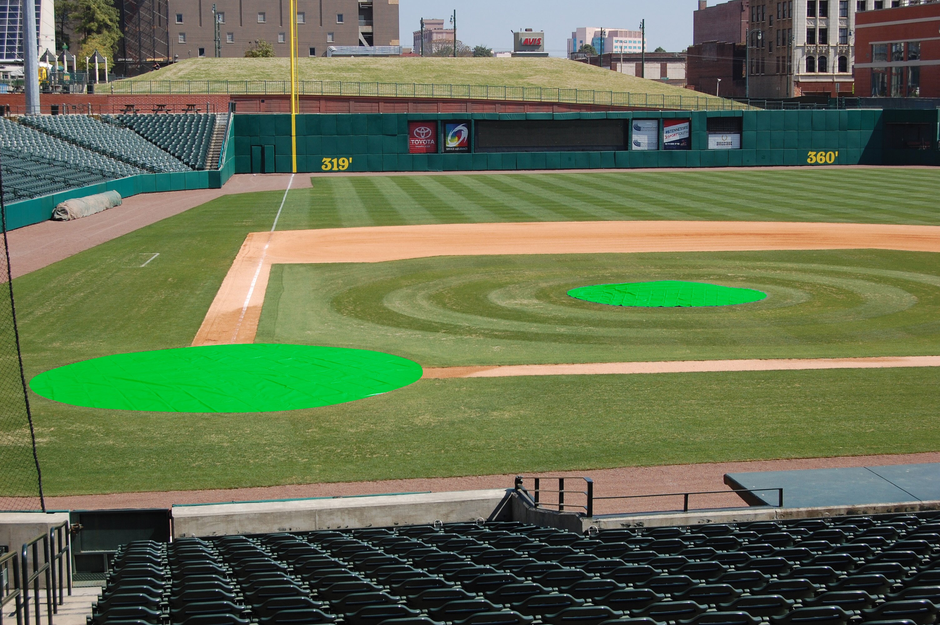 26' Round Baseball Infield Tarp | Order Lightweight 26' Baseball Field ...